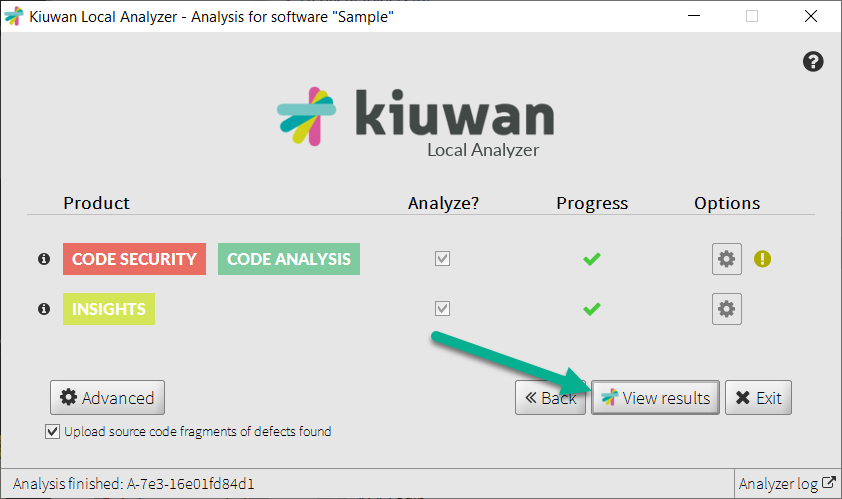 Start your First Scan with Kiuwan Local Analyzer – Kiuwan