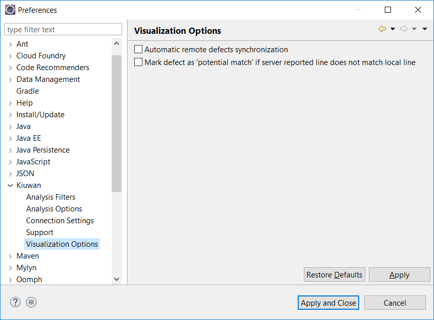 Eclipse-based IDEs - Installation – Kiuwan